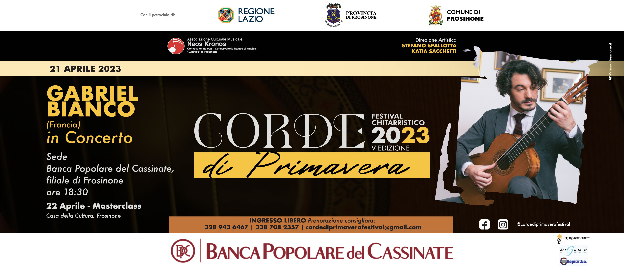 FROSINONE - Corde di Primavera: Gabriel Bianco protagonista della ...